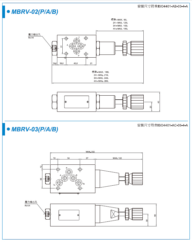 Reducing Modular Valves MBRV Series